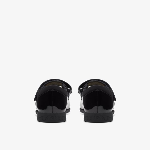 Magic Step Bar Kid Black Patent Shoes