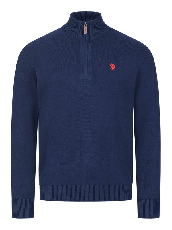 U.S. POLO ASSN. men’s Troyer sweater USLogaan 100% cotton