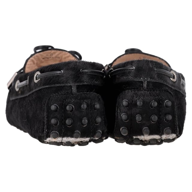 Tod's Gommino Loafers in Black Pony Hair