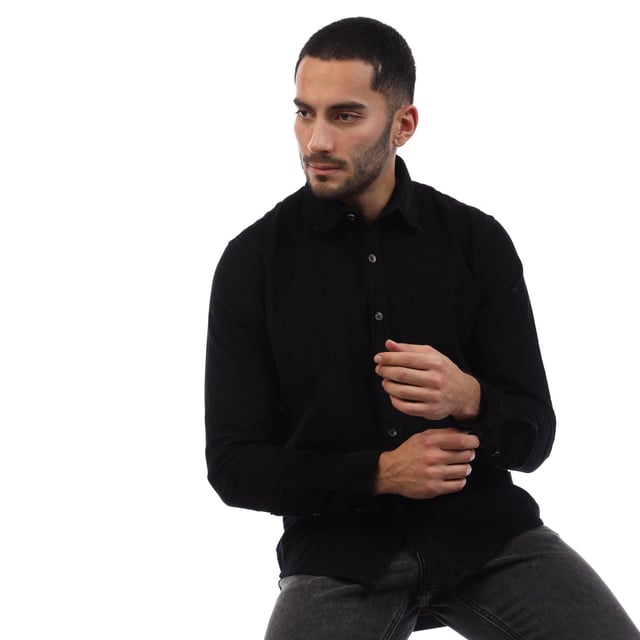 Men's Peter Werth Feekes LS Shirt in Black