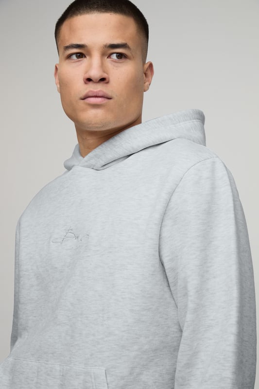 Basic BM Signature Regular Fit Over the Head Hoodie