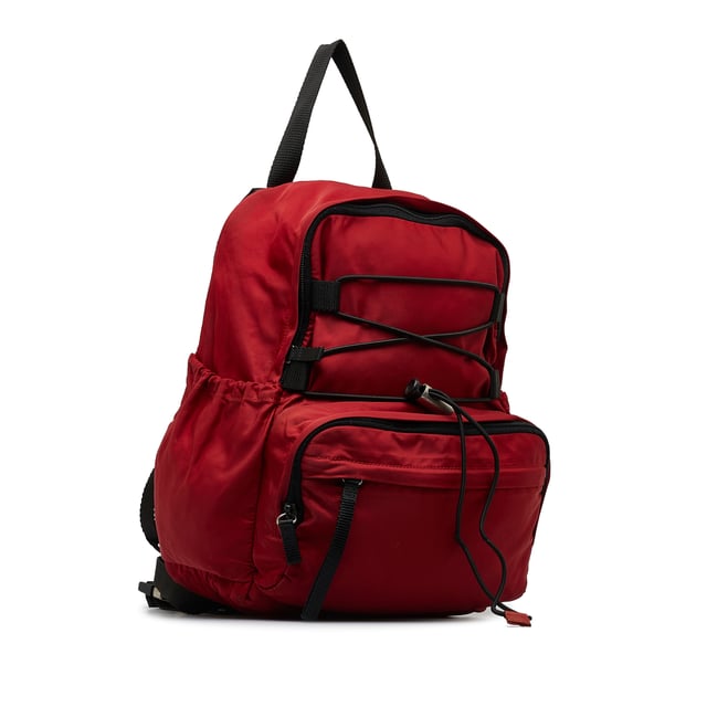 Nylon Backpack With Multiple Compartments