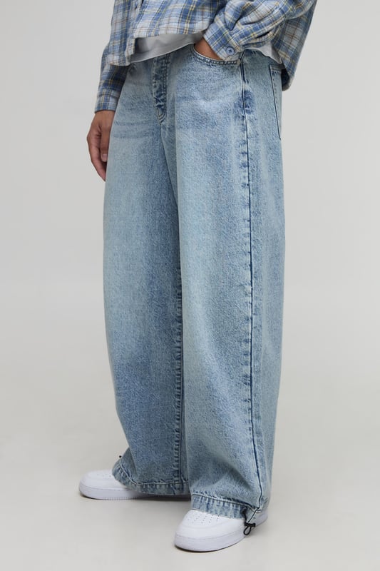 Denim Parachute Washed Jeans