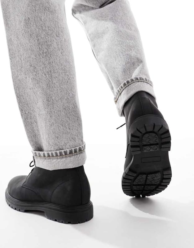 schuh Grayson lace up boots in black