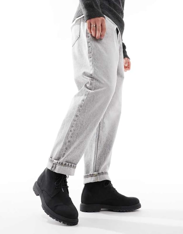 schuh Grayson lace up boots in black