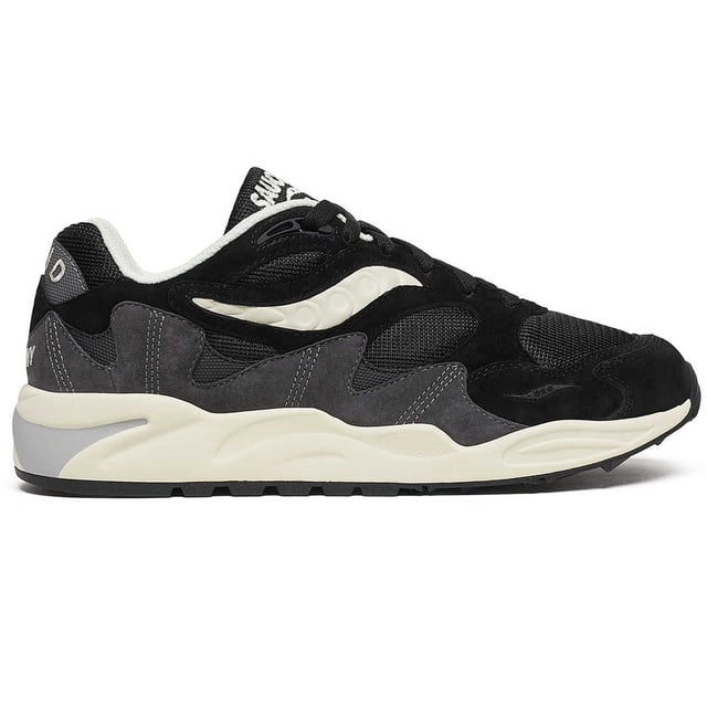Saucony Grid Shadow 2 Mens Black Trainers
