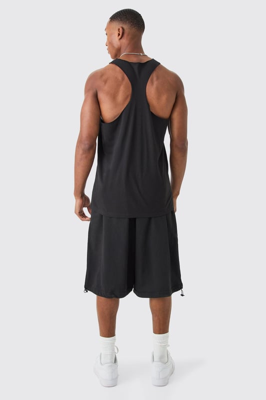 Regular Fit Basic Racer Back Vest