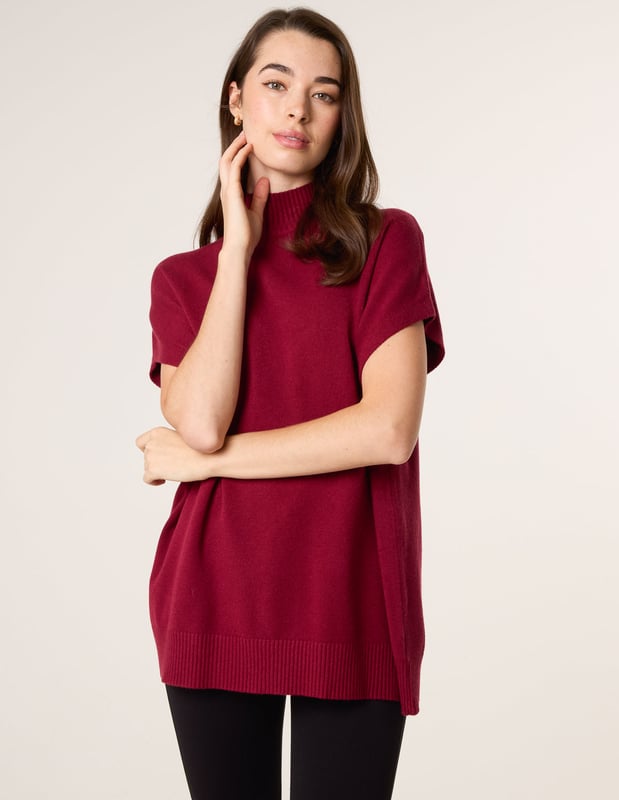 Oversized Sleeveless Jumper