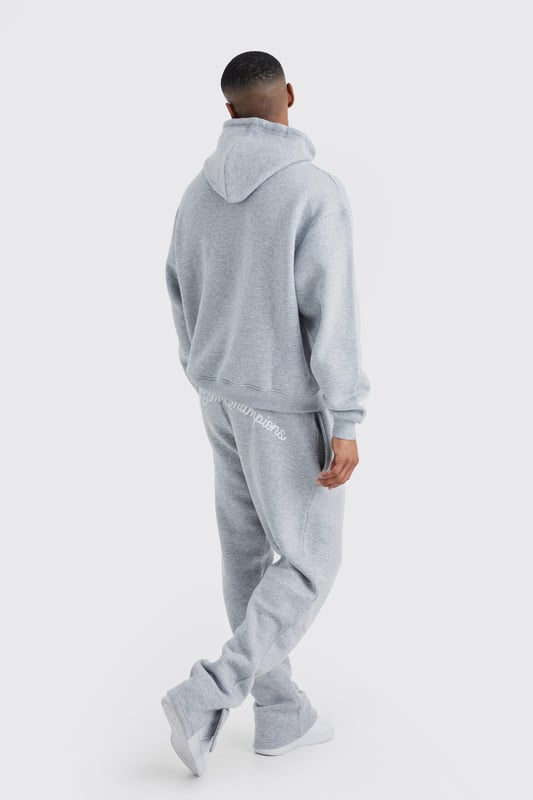 Oversized Boxy Split Hem Homme Tracksuit