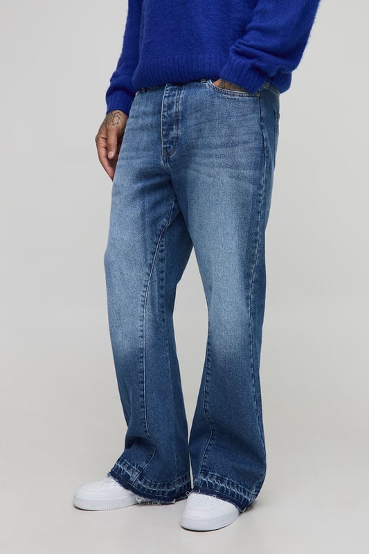 Tall Gusset Let Down Hem Flared Jeans