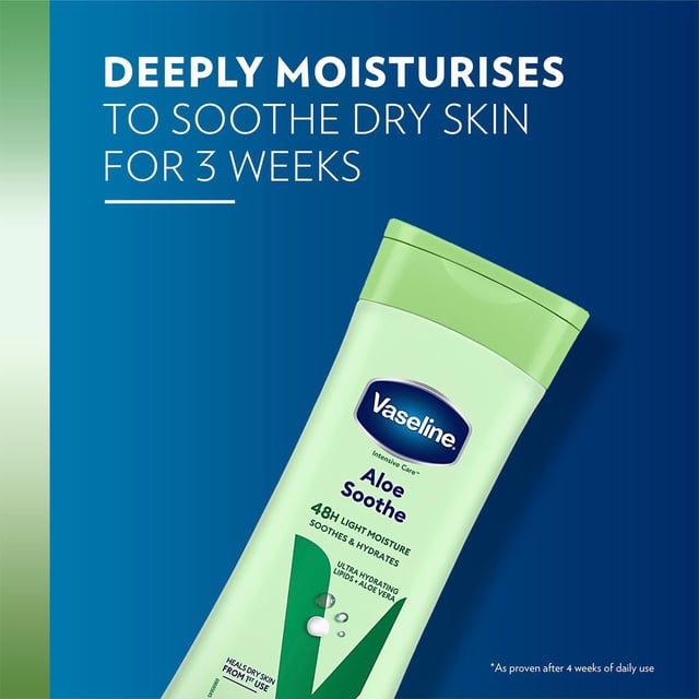 Vaseline Soothing Hydration Duo Aloe Body Lotion 400ml & Aloe Lip ...
