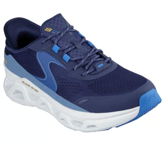 Skechers Mens Glide-Step Altus Slip Ins Trainers Shoes Navy 232921