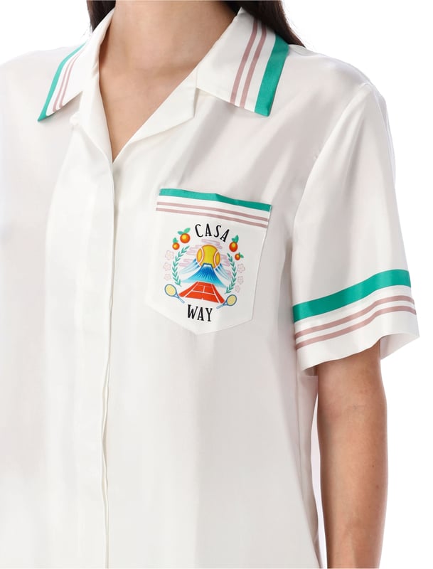 White Satin Shirt