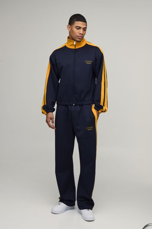 Regular Fit Limited Edition Panelled Funnel Neck Tracksuit