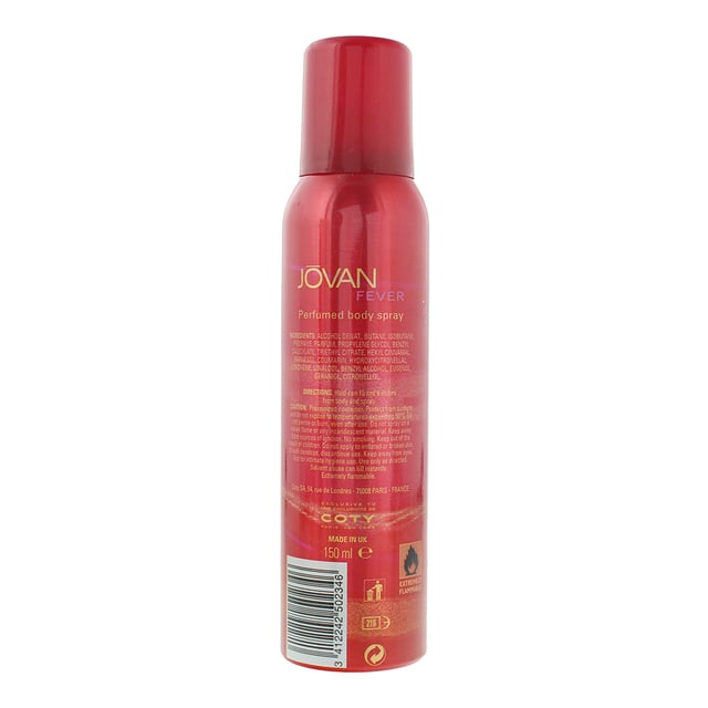 Jovan Fever Perfumed Body Spray 150ml