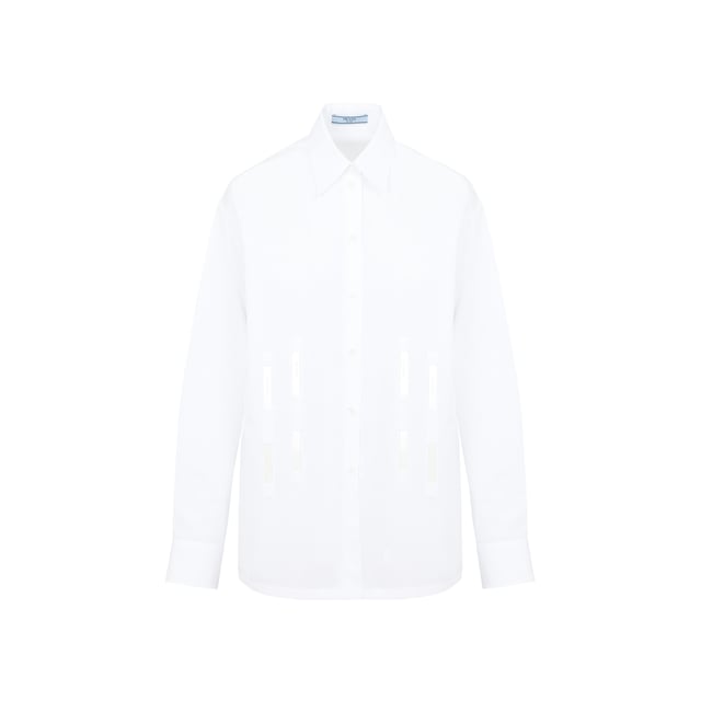 White Poplin Oversize Shirt