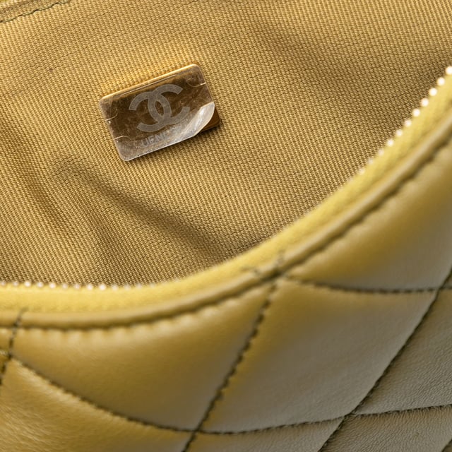 Pre-owned Paris Dakar Quilted Lambskin Mixed Chain Hobo