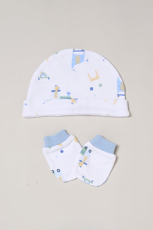 5-Piece Hello Baby Print All in One Baby Gift Set
