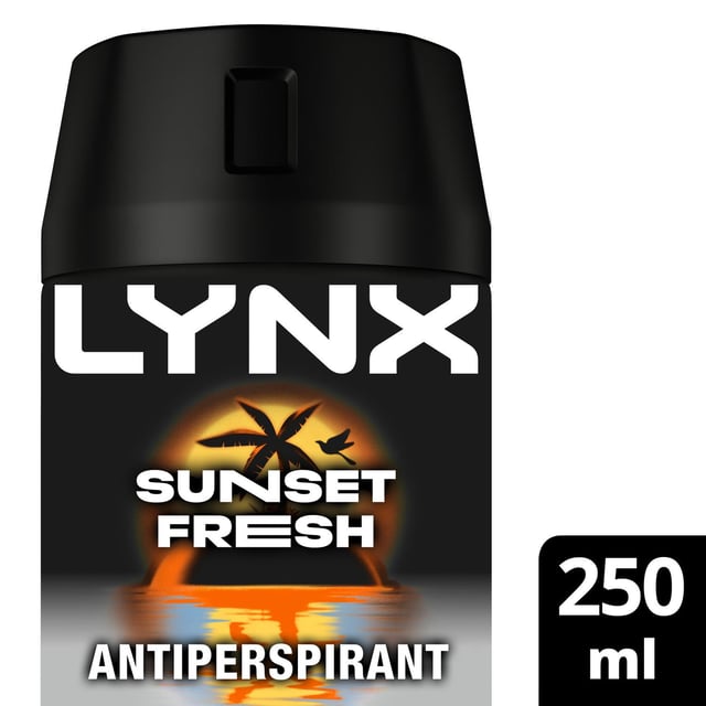 Lynx Sunset Fresh Antiperspirant Deodorant Spray 72H Sweat Protection ...