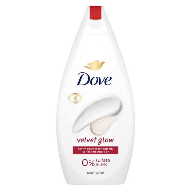 Dove Velvet Glow Body Wash 0% Sulfate SLES for Soft & Smoother Skin ...