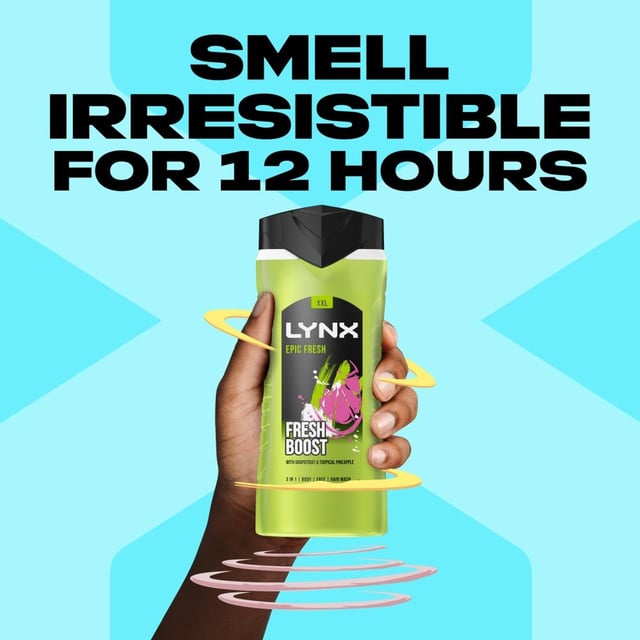 Lynx Epic Fresh Shower Gel Grapefruit & Tropical Pineapple Scent 500ml ...
