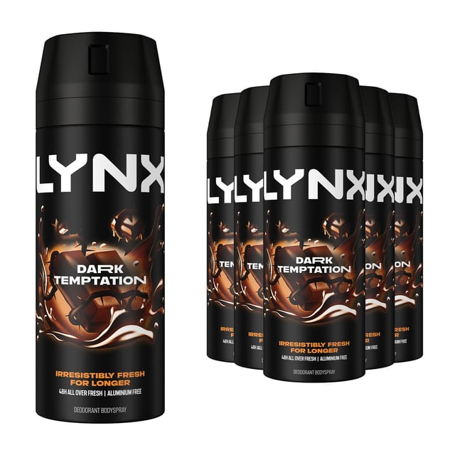 Lynx Dark Temptation Body Spray 48Hrs High Definition Fragrance 150ml ...